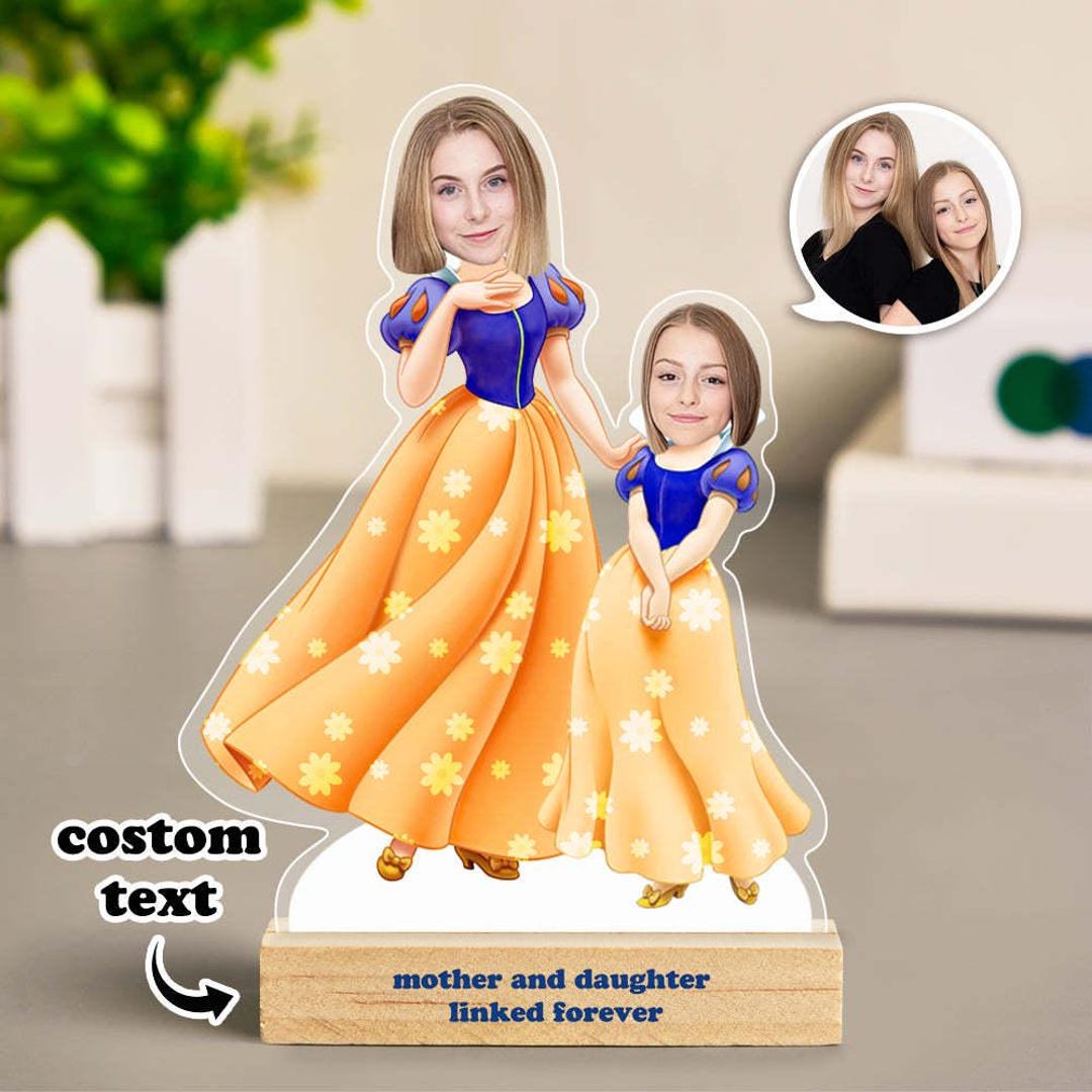 Personalized Minime Princess Plaque - Custom Mother & Daughter Desk ...