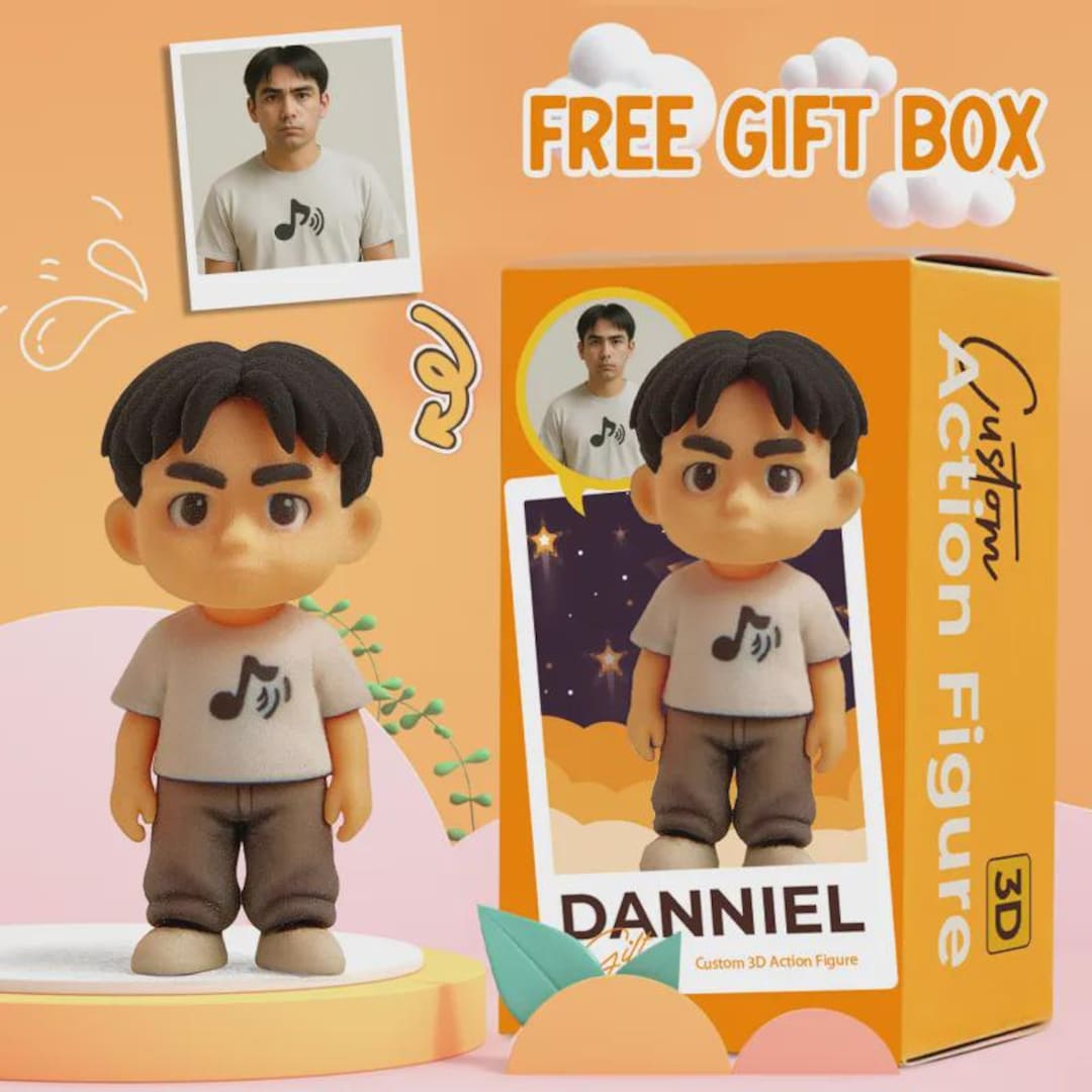 Custom 3D Mini Figure: Personalized Photo Keepsake Toy - Etsy