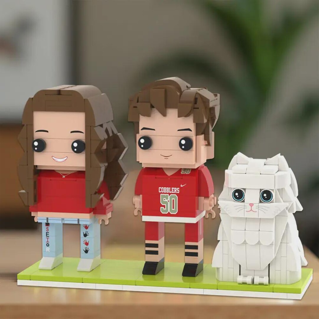Custom Brick Figures: Personalized Cat & Couple Keepsake - Etsy