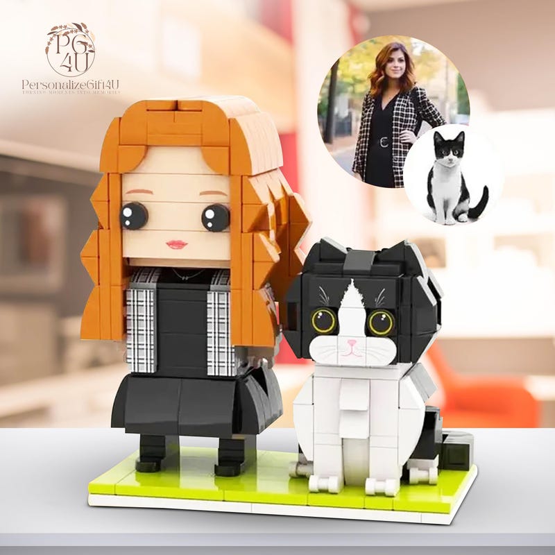 Black Cat Building Brick Set - Etsy Australia