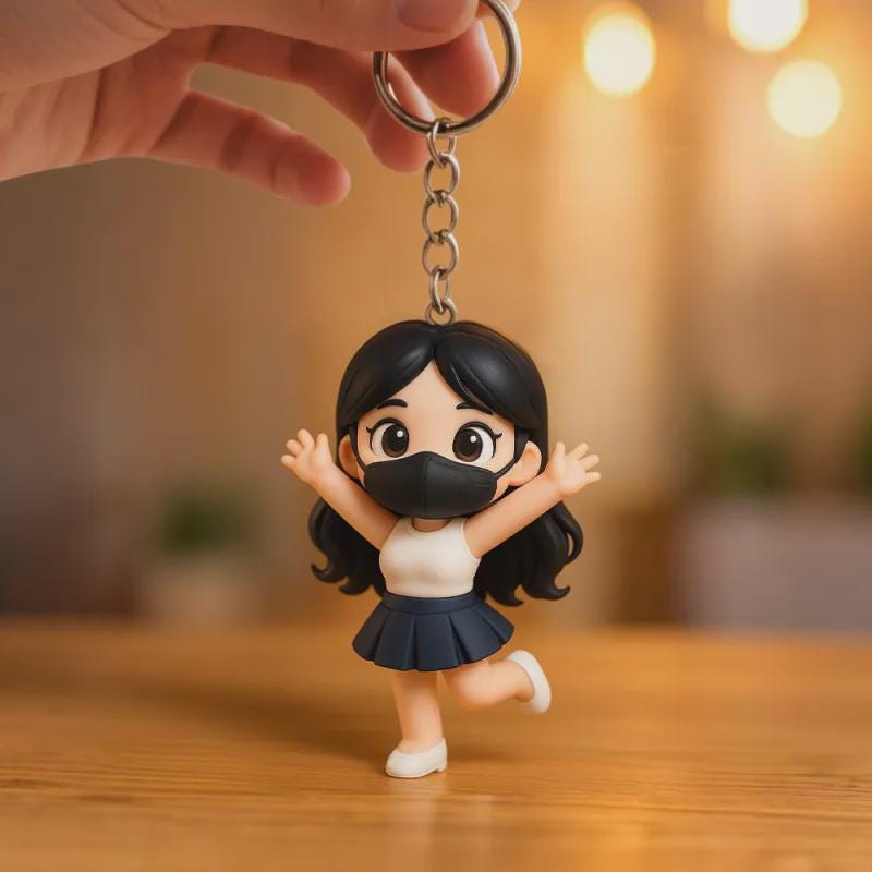 Custom Keychain Figure 3d - Etsy