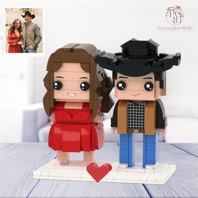 Mini Brick Couple Figures - Etsy
