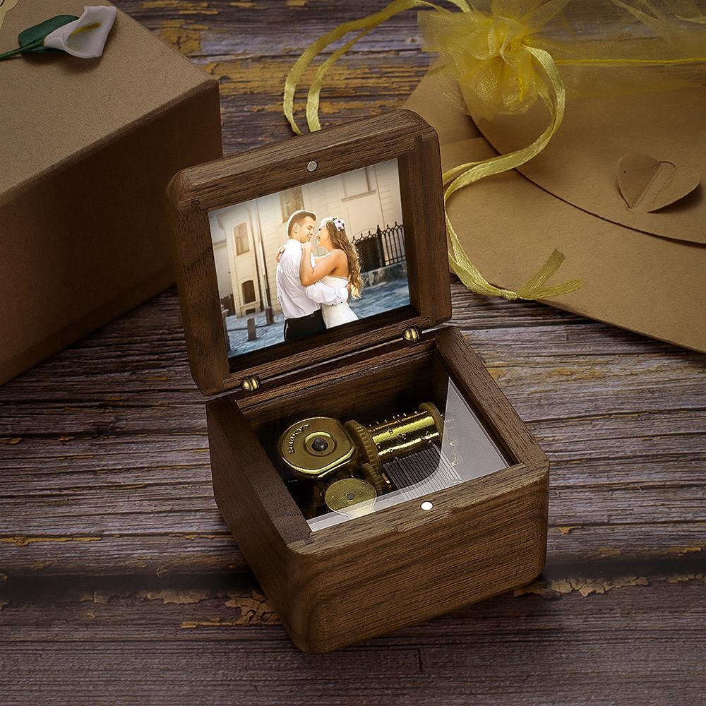 Personalized Wooden Music Box, Custom Photo & Song, Keepsake Gift - Etsy