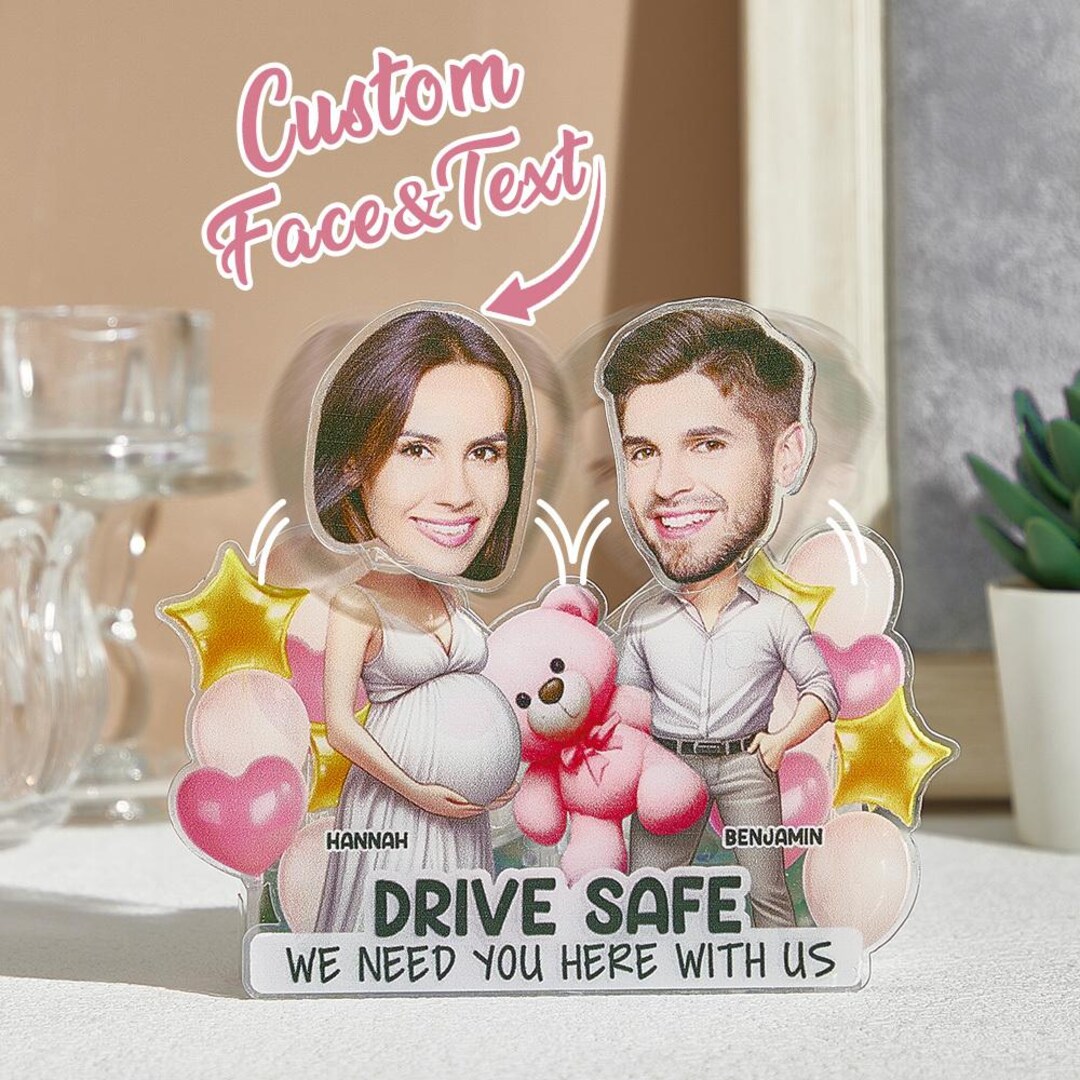 Custom Drive Safe Shaking Head Standee, Personalized Couple Gift, Funny ...