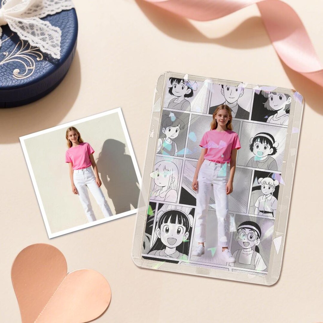 Custom Anime Photo Game Card, Double-sided Personalized Card Gift - Etsy