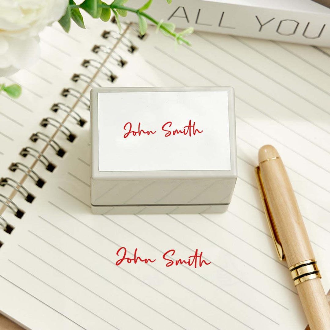 Custom Teacher Appreciation Stamp – Personalized Signature Stamp for ...