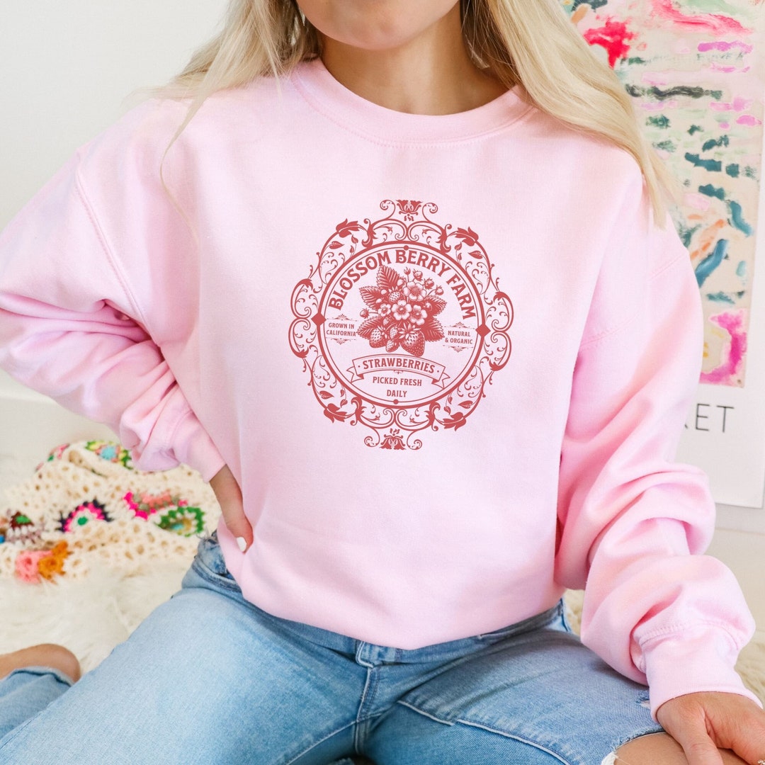Strawberry Sweatshirt, Coquette Sweat Shirt, Vanilla Girl Preppy Stuff ...