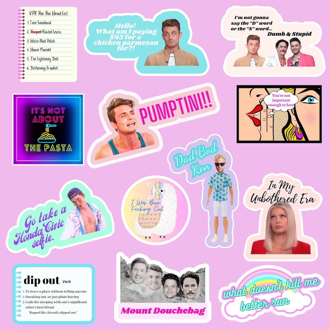Vanderpump Rules Inspired Sticker Collection! 13 Stickers to Remember ...