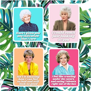Golden Girls Sticker or Magnet Set! 4 Designs Sophia, Dorothy, Rose ...