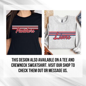 Custom School Spirit Hoodie, Retro Team Sweatshirt, Custom Sports ...