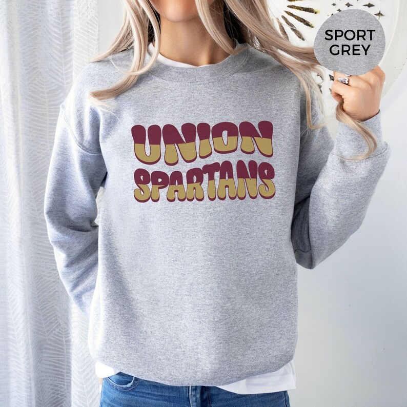 Custom School Spirit Sweatshirt, Retro Sports Mascot Teacher Sweater ...
