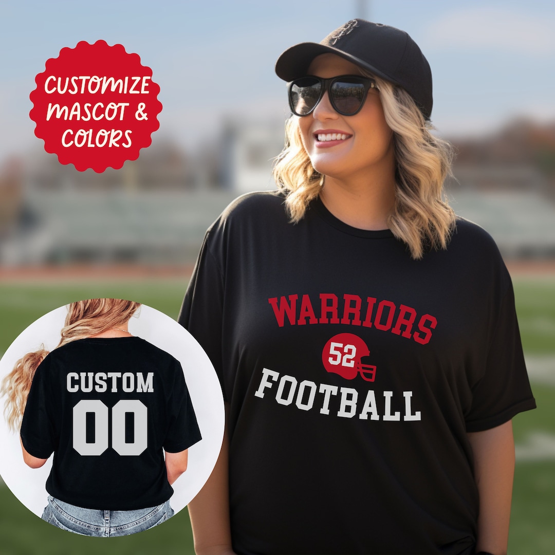 Customized Football Team T-shirt With Name and Number, Personalized ...