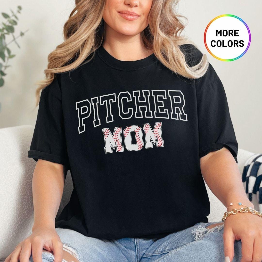 Two-sided Pitcher Mom Shirt Personalized With Name Number on Back ...
