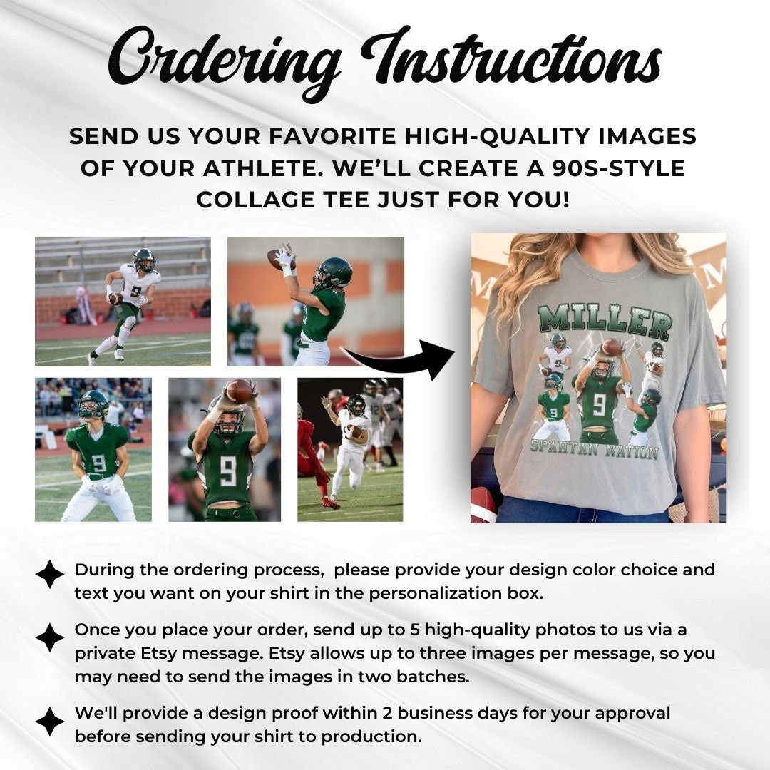 Custom Photo Collage Football Shirt, Personalized 90s Style Bootleg ...