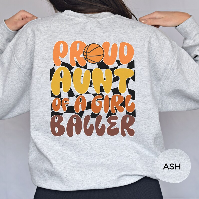 Custom Basketball Aunt Shirt With Name and Number, Personalized ...