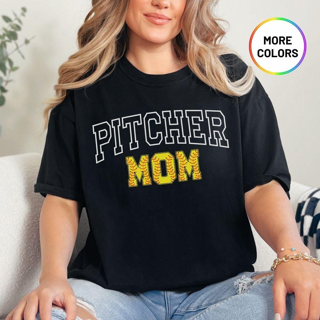Two-sided Softball Pitcher Mom Shirt Personalized With Name Number on ...
