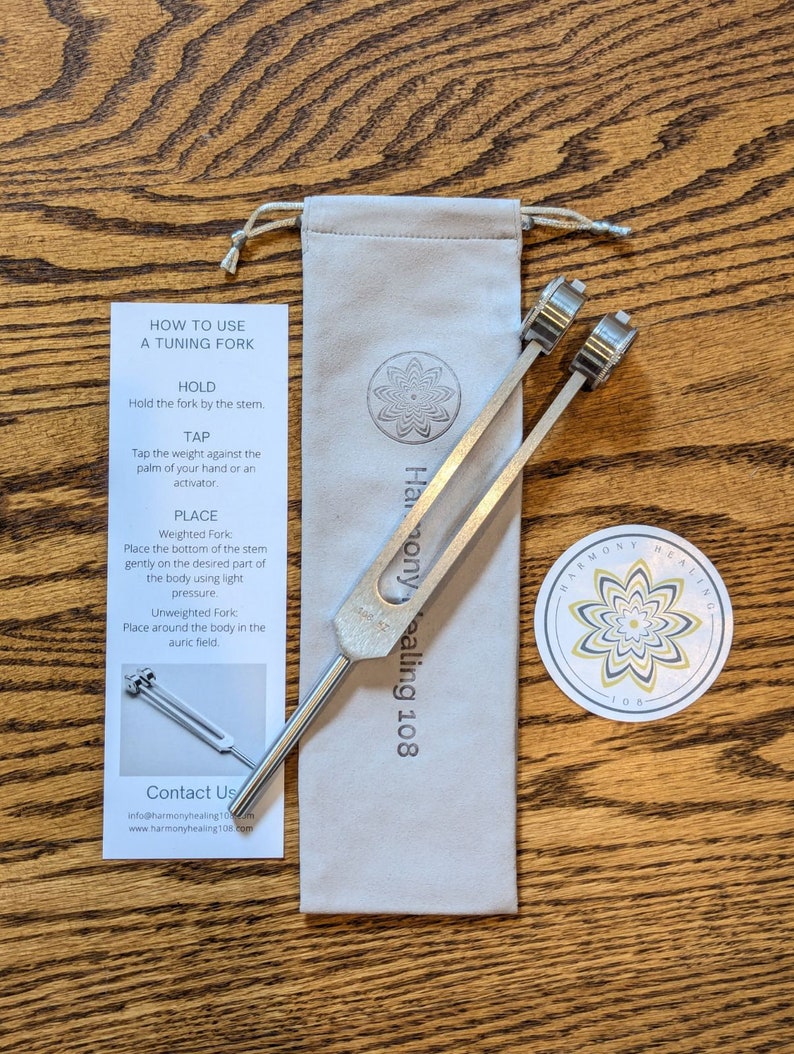99 Hz Weighted Tuning Fork for Stress Relief & Joint Pain, Subtle ...