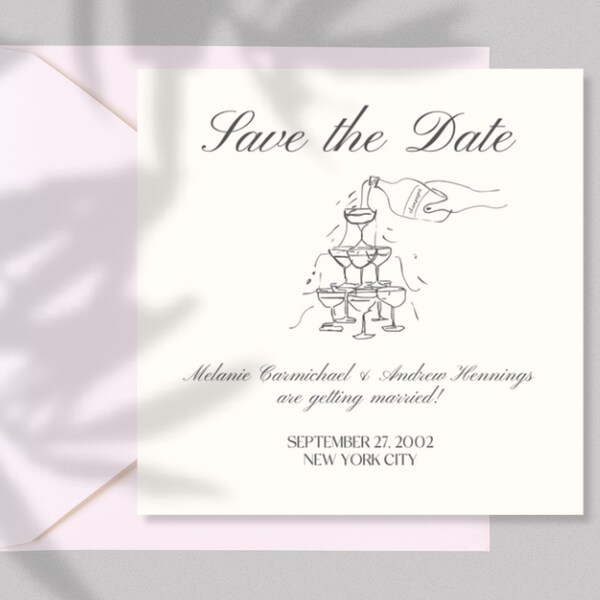 Party Save the Date - Etsy