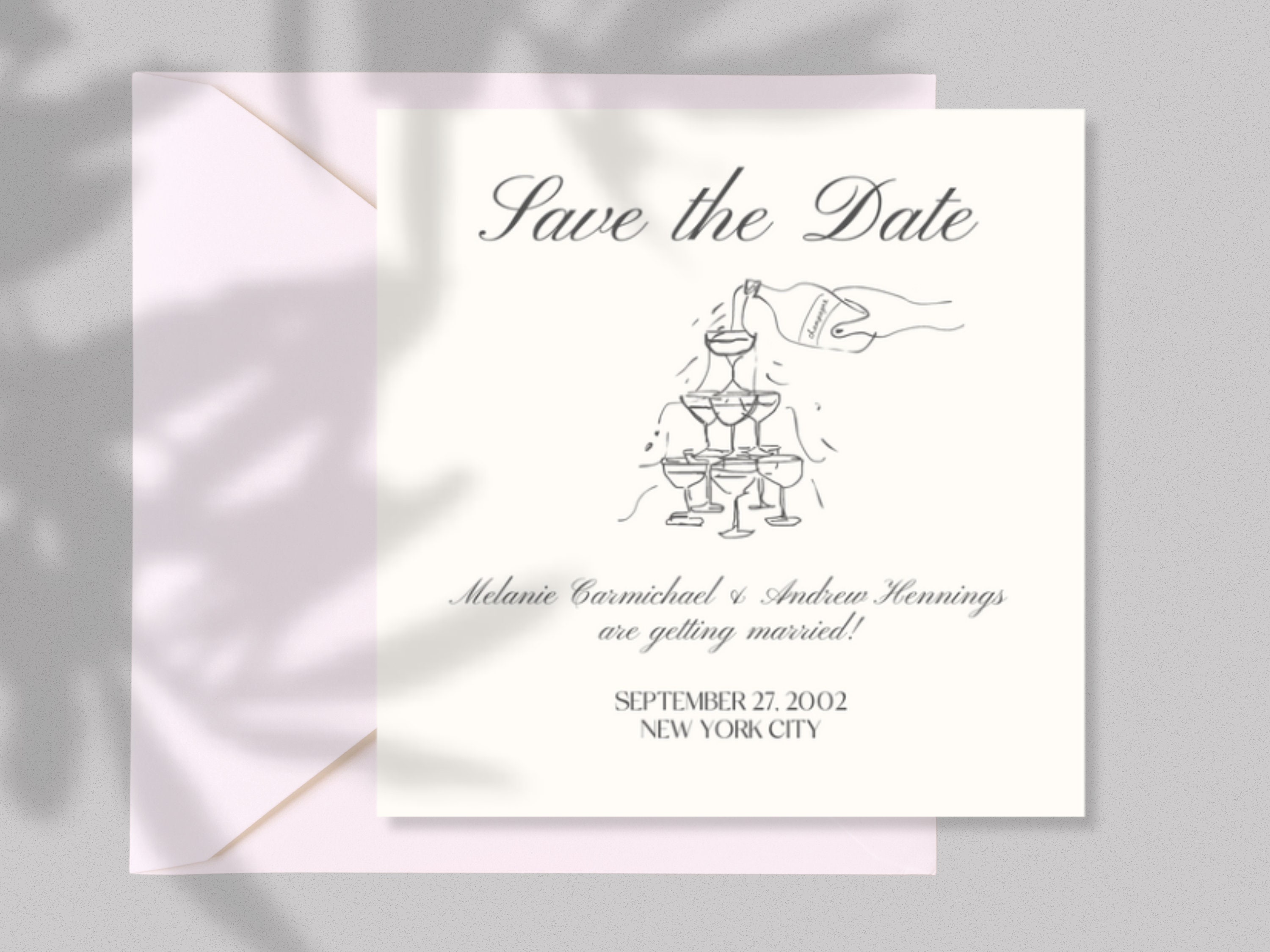 THE TOAST Wedding Save the Date | Party Save the Date | Bridal Shower ...
