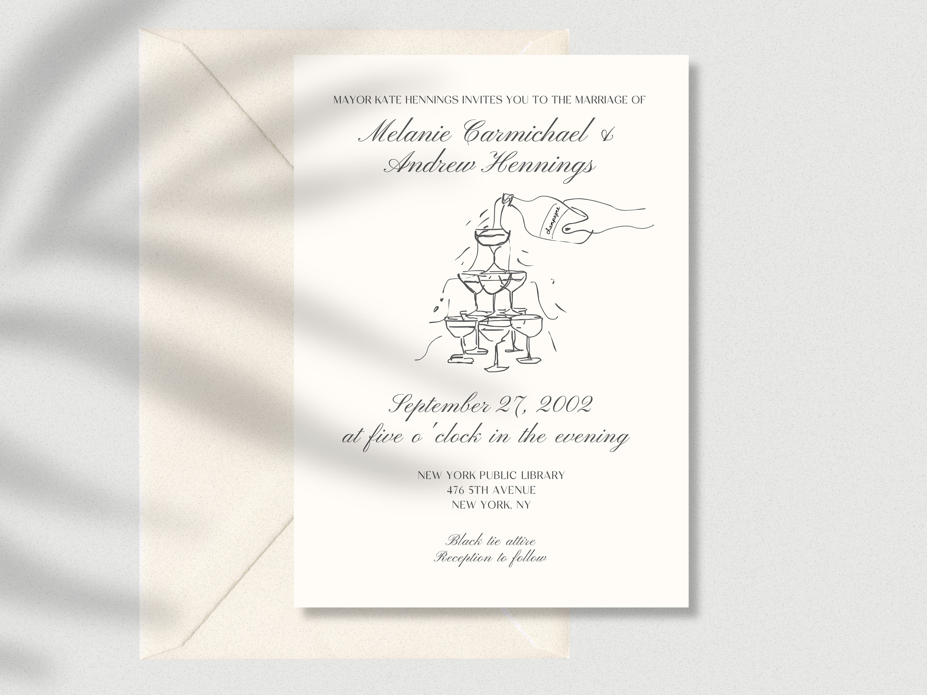 THE TOAST Wedding Invite Party Invite Bridal Shower Invite Dinner Party ...