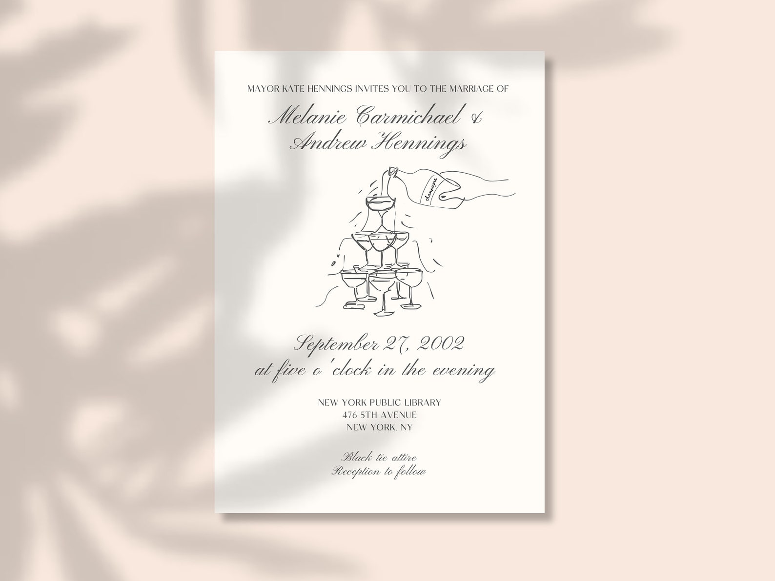 THE TOAST Wedding Invite Party Invite Bridal Shower Invite Dinner Party ...