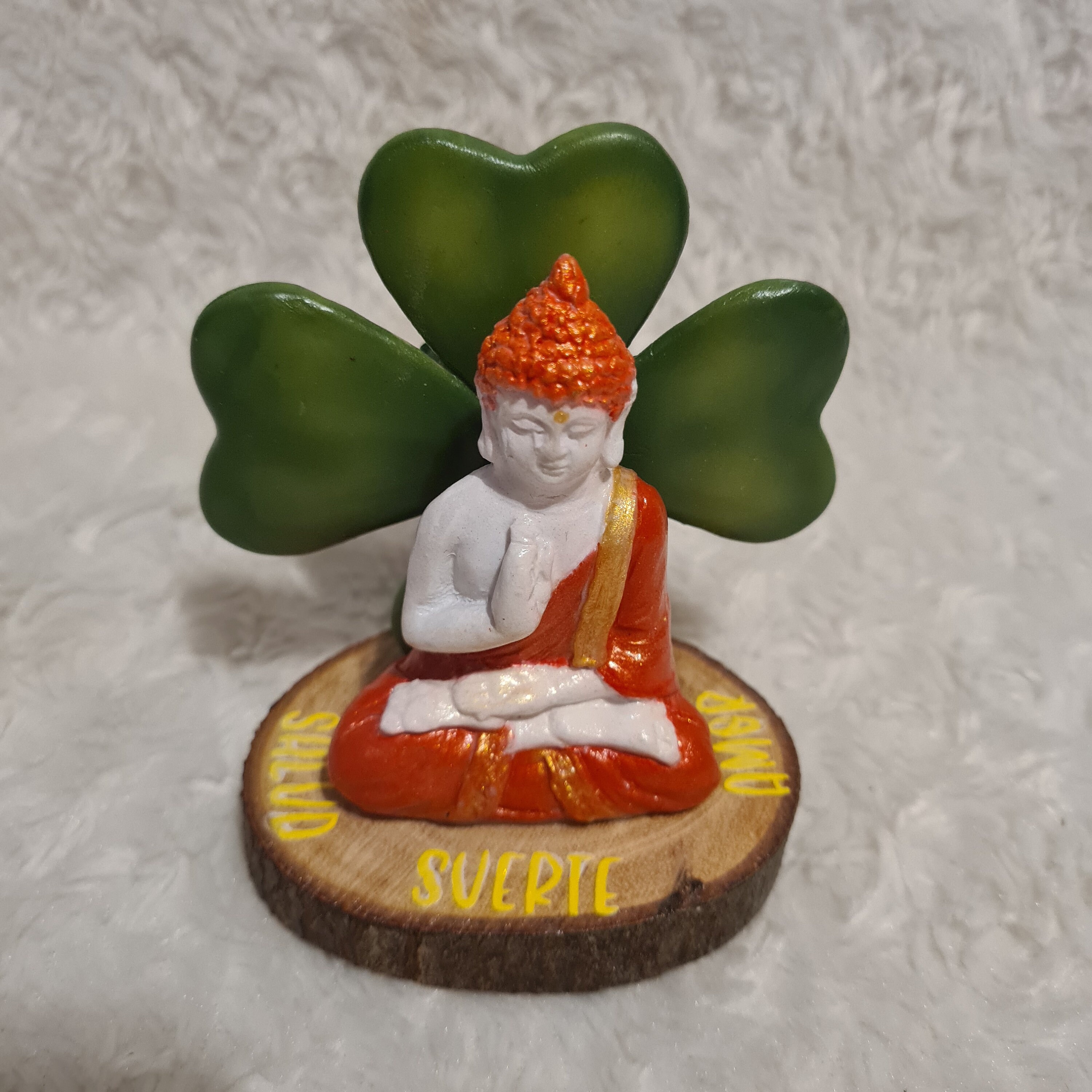 Buddha Incense Fountain With Lucky Clover,fuente De Incienso Buda Con ...