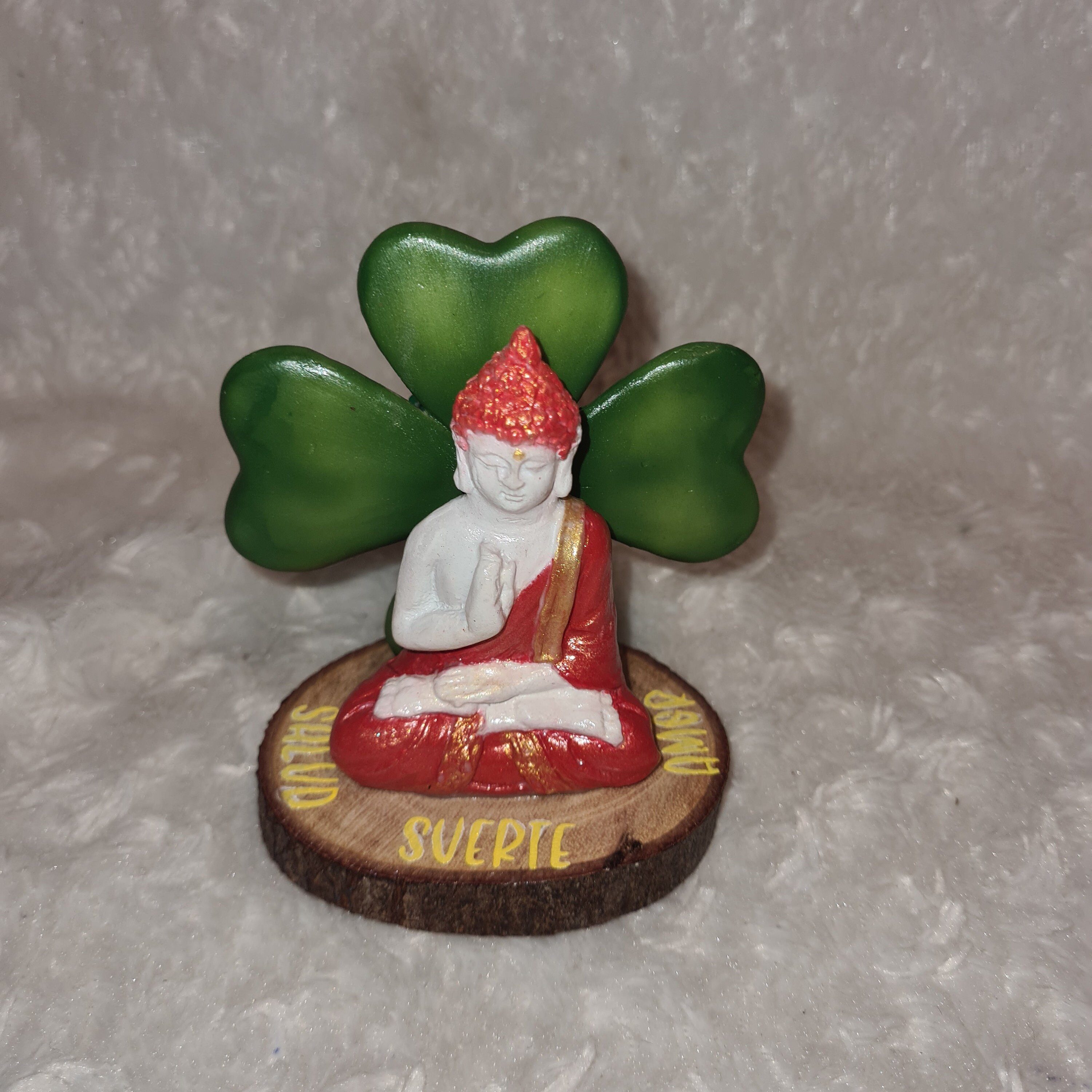 Buddha Incense Fountain With Lucky Clover,fuente De Incienso Buda Con ...