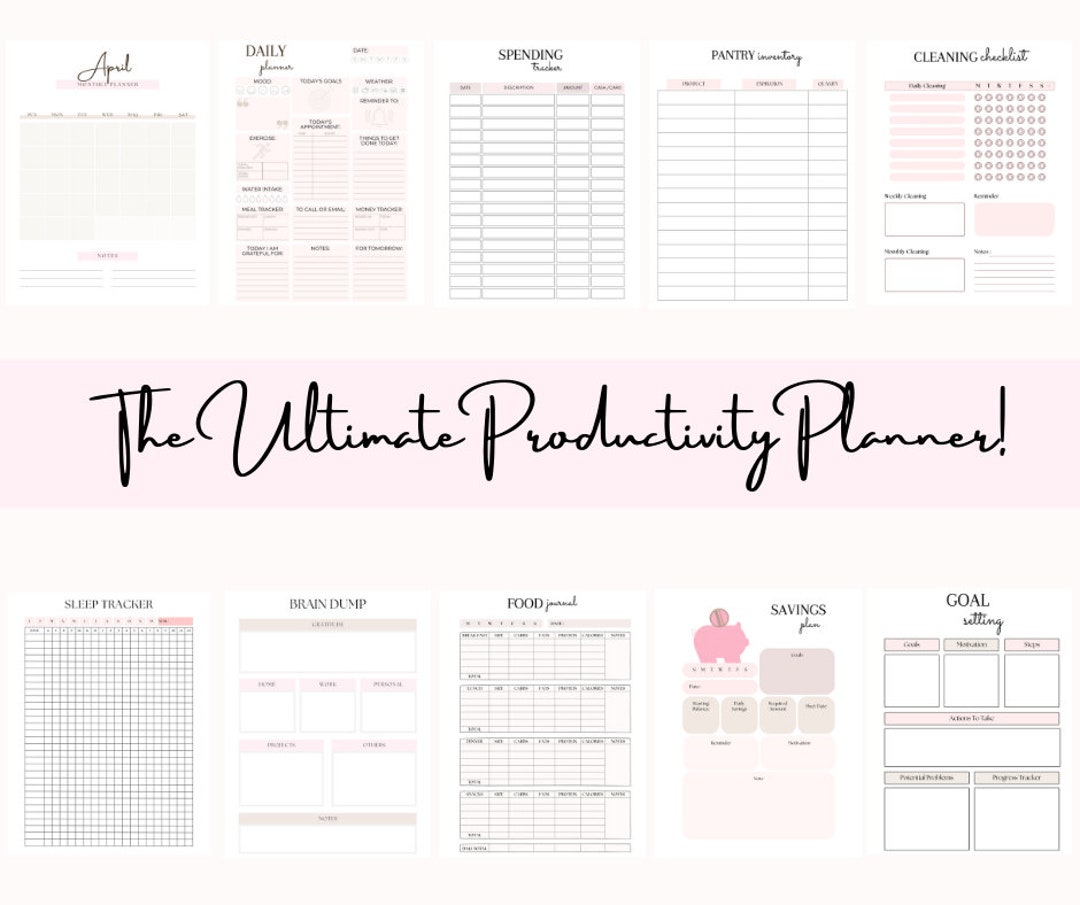 The Ultimate Productivity Planner - Etsy