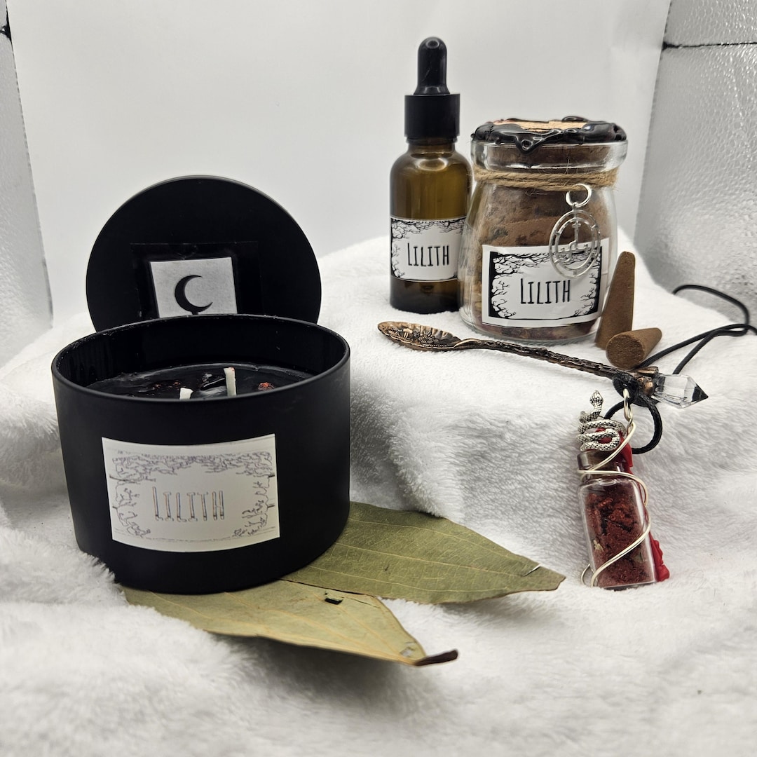 Goddess Offerings LILTH Deity Altar Tools Candle, Offerings Jar, Oil ...
