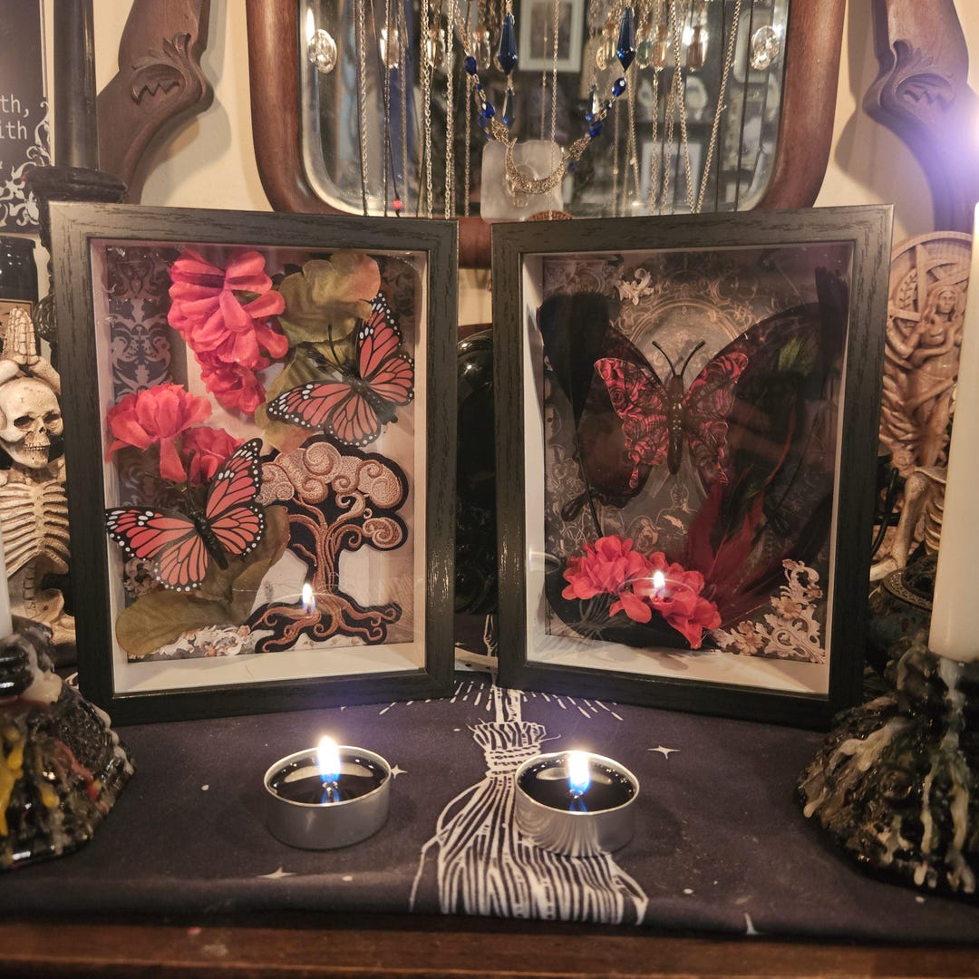 Shadowbox Gothic Collage Gothic Black 8x6x1.25 Frame - Etsy