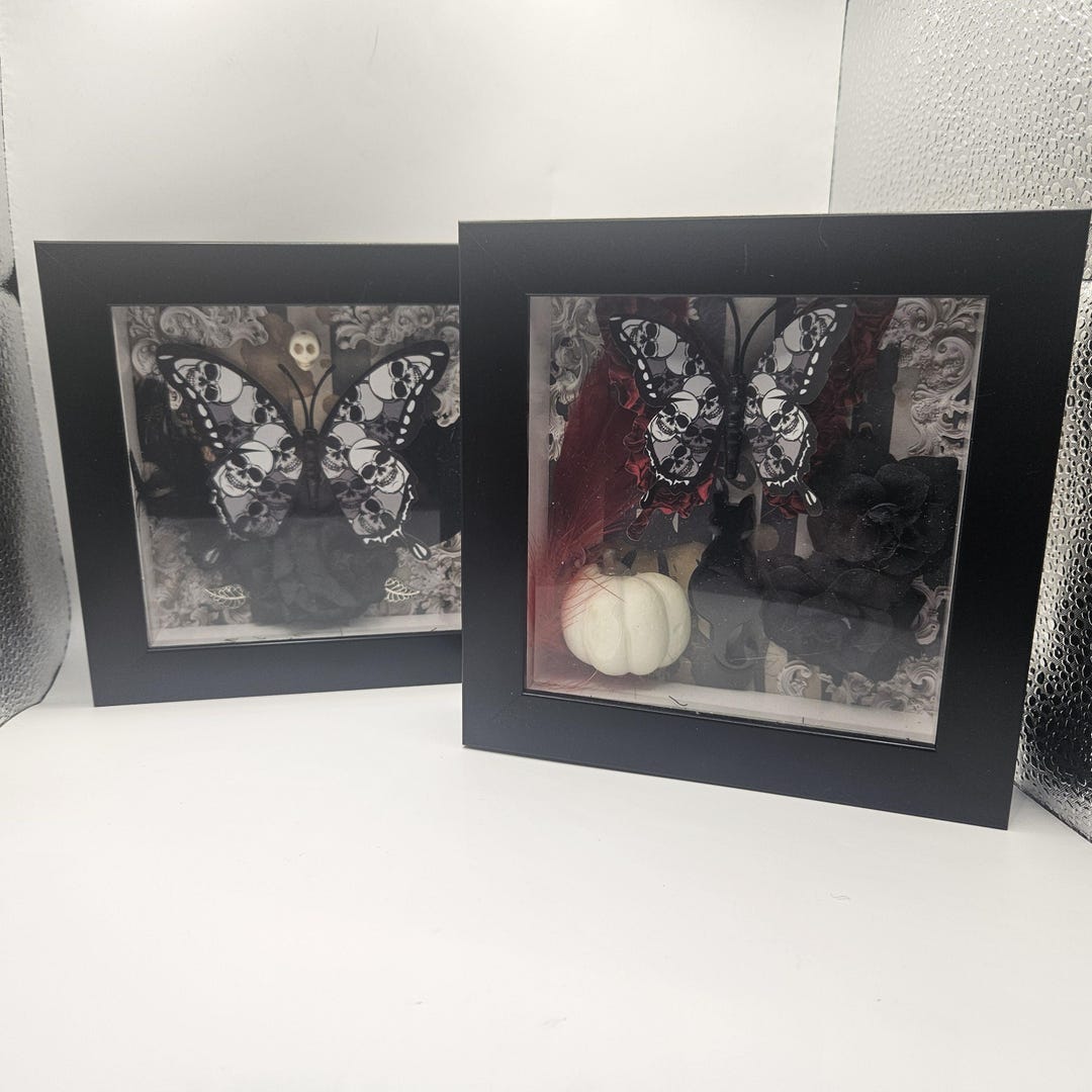 Shadowbox Small Gothic Collage Gothic Black 6x6x1.25 Frame - Etsy