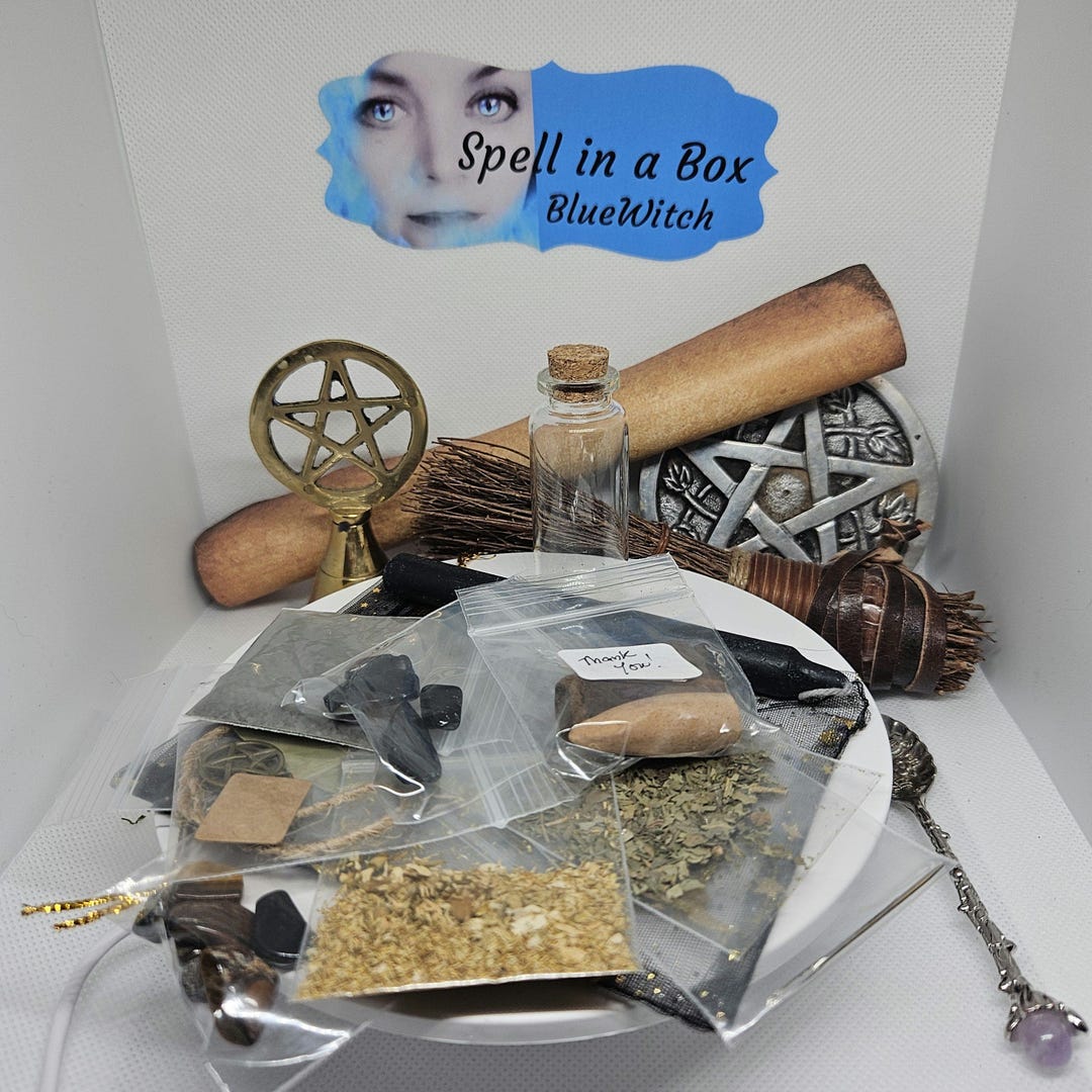 Spell in a Box - Protection - Make Your Own Spell Jar Kit ; Witchcraft' Do-it Yourself Spells - Etsy