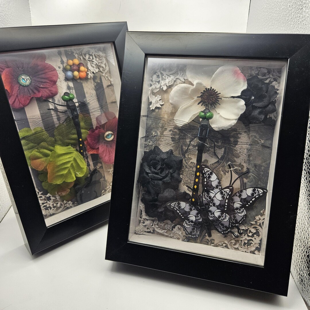 Shadowbox Gothic Collage Gothic Black 8x6x1.25 Frame - Etsy