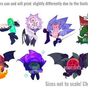 Objectified Comic Stickers fight or Flight Collection - Etsy