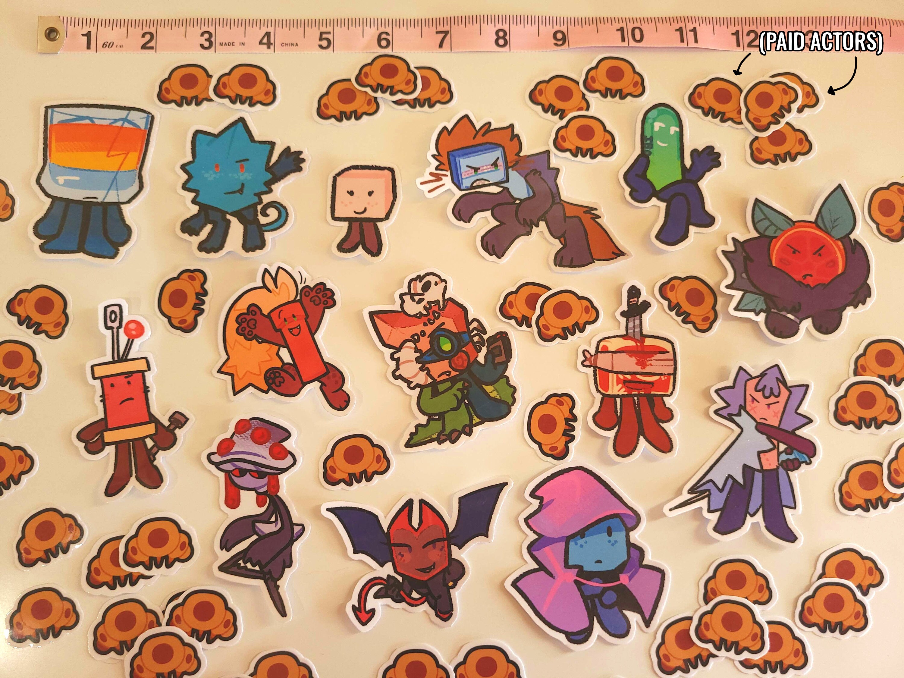 Objectified Comic Stickers simple Collection - Etsy UK