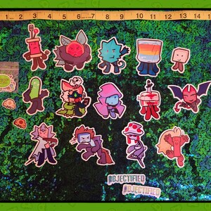 Objectified Comic Stickers simple Collection - Etsy