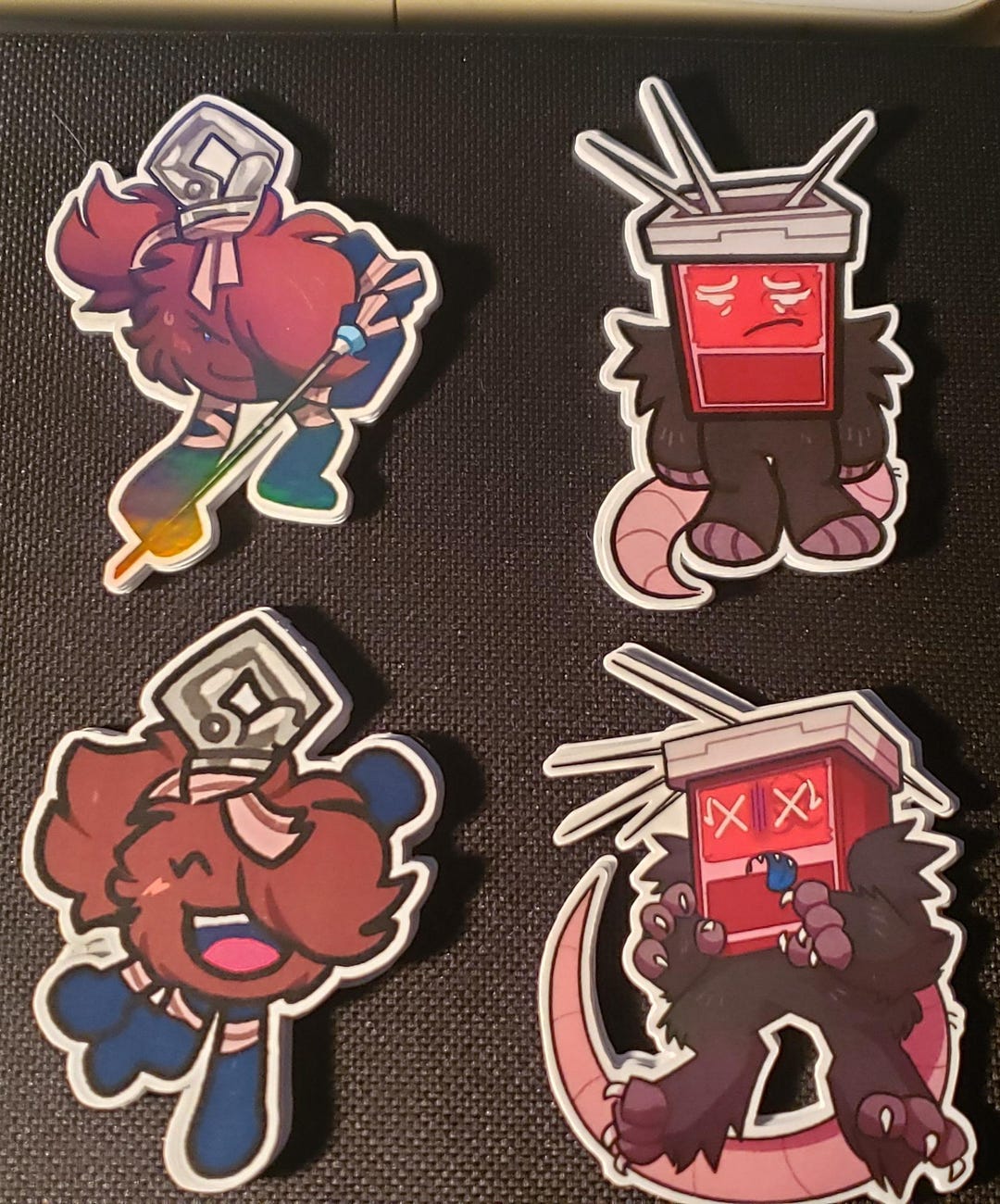 Fuzzball + Sharps Sticker Pack - Etsy