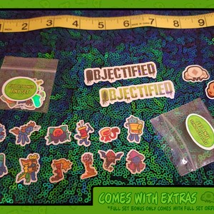 Objectified Comic Stickers simple Collection - Etsy