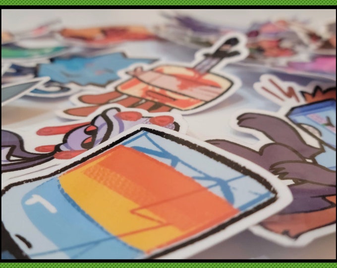 Objectified Comic Stickers simple Collection - Etsy