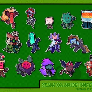 Objectified Comic Stickers simple Collection - Etsy