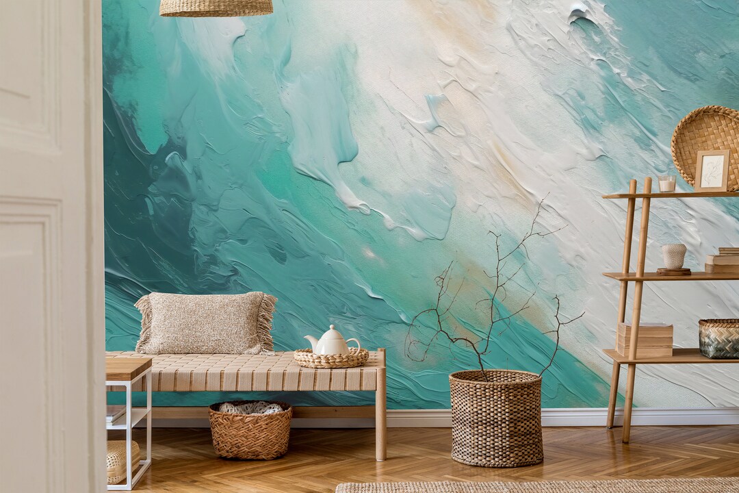 Watercolor Painting Style Soft Color Wallpaper, Pastel Color Mural ...