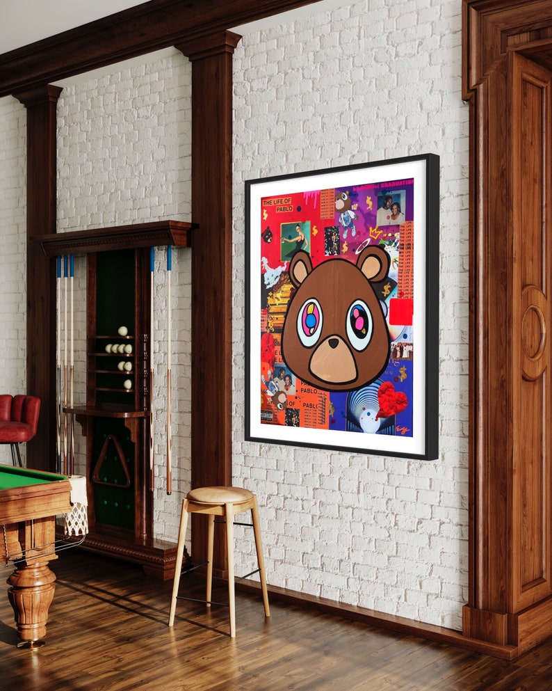 24x30 Inch Graduation Bear Poster Print Art - Etsy