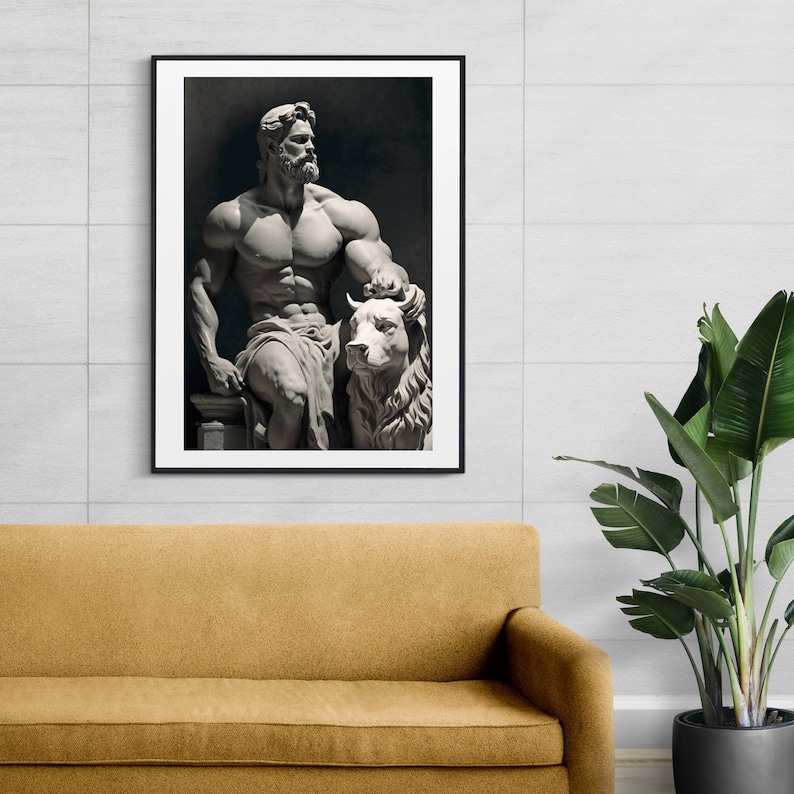 Hercules and Achelous - Digital Download, Printable Wall Art, Wall ...