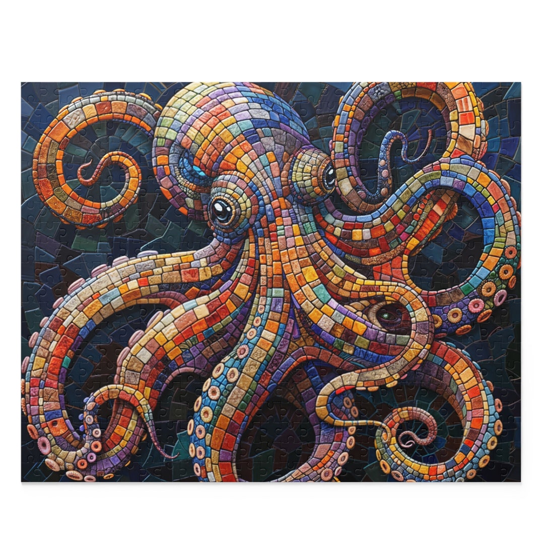 Octopus - Puzzle (120, 252, 500-piece) - Etsy
