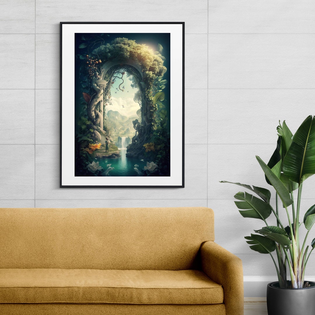 The Garden of Eden - Digital Download, Printable Wall Art, Wall Decor ...