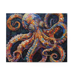 Octopus - Puzzle (120, 252, 500-piece) - Etsy