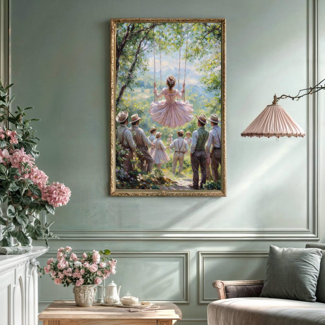 Painting in Honor of the Outdoor Swing by Jean-honoré Fragonard | High ...