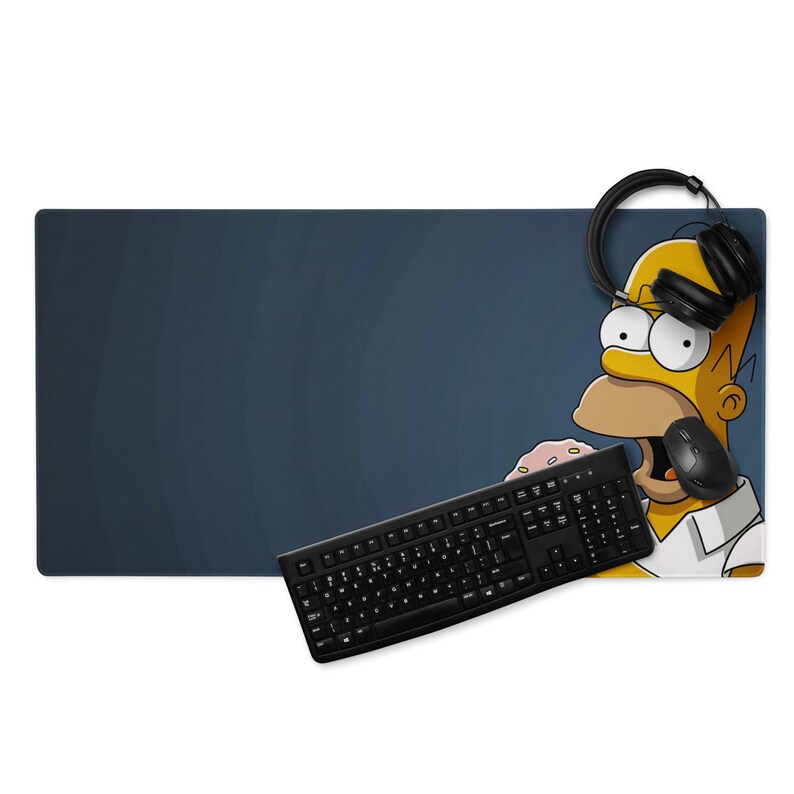 Homer Simpson Gaming Mouse Pad, XL Aesthetic Mouse Pad, Cute Office ...