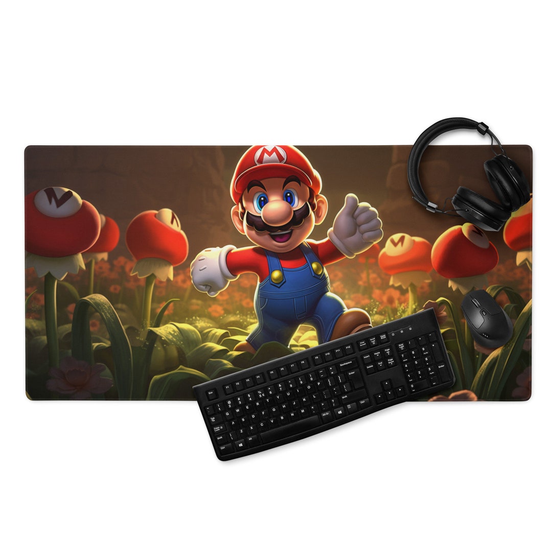 Super Mario Gaming Mouse Pad, XL Aesthetic Mouse Pad, Cute Office ...