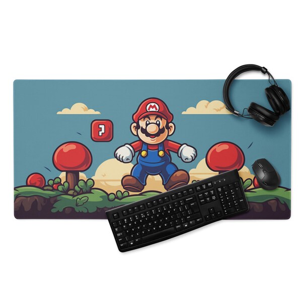 Super Mario Desk Mat - Etsy